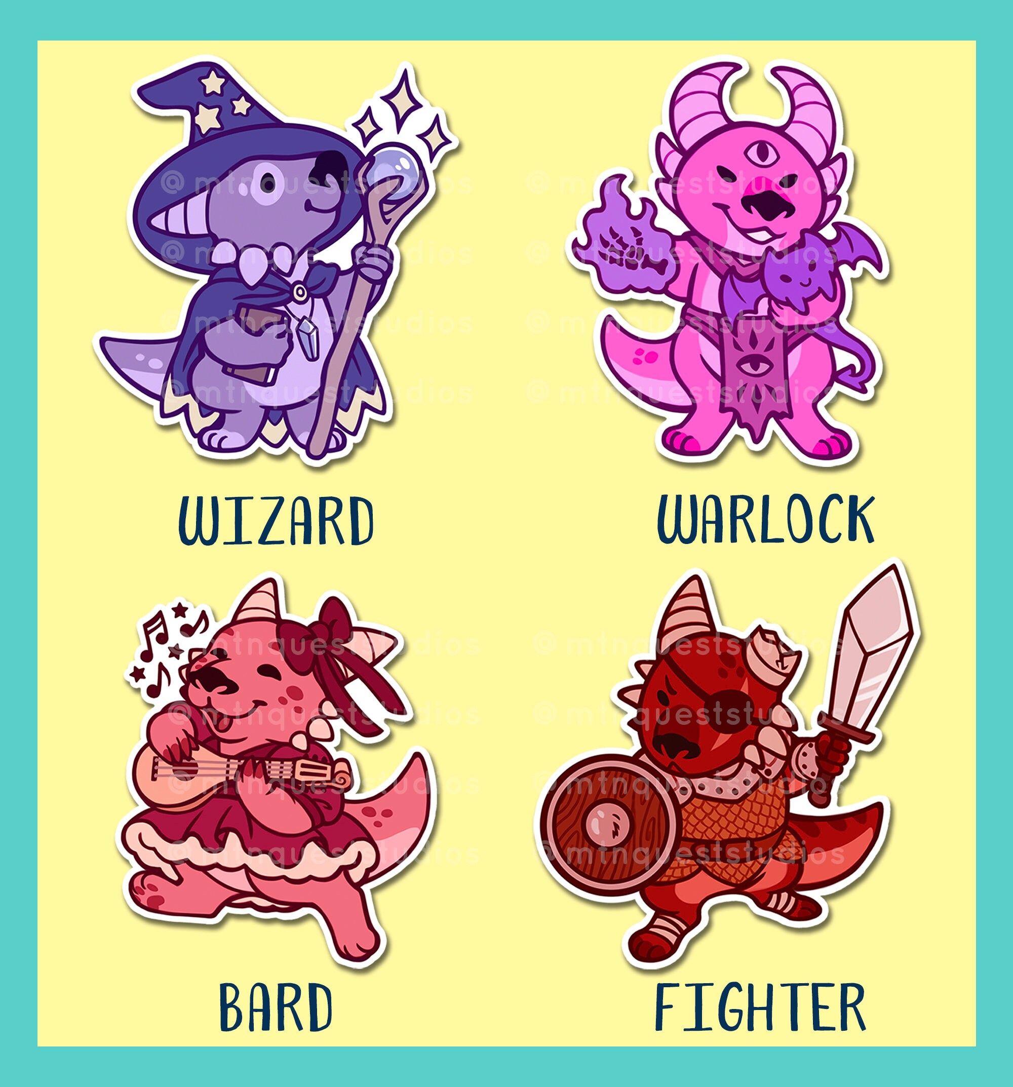 Kobold Sticker Set for Laptop Cute Dnd Sticker Dnd Sticker - Etsy Australia