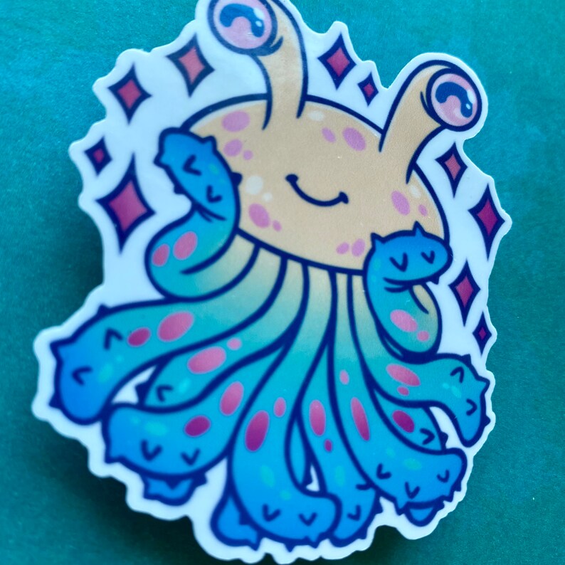 Flumph Dnd Sticker for Laptop, Dnd Monster Art, Waterproof Vinyl ...