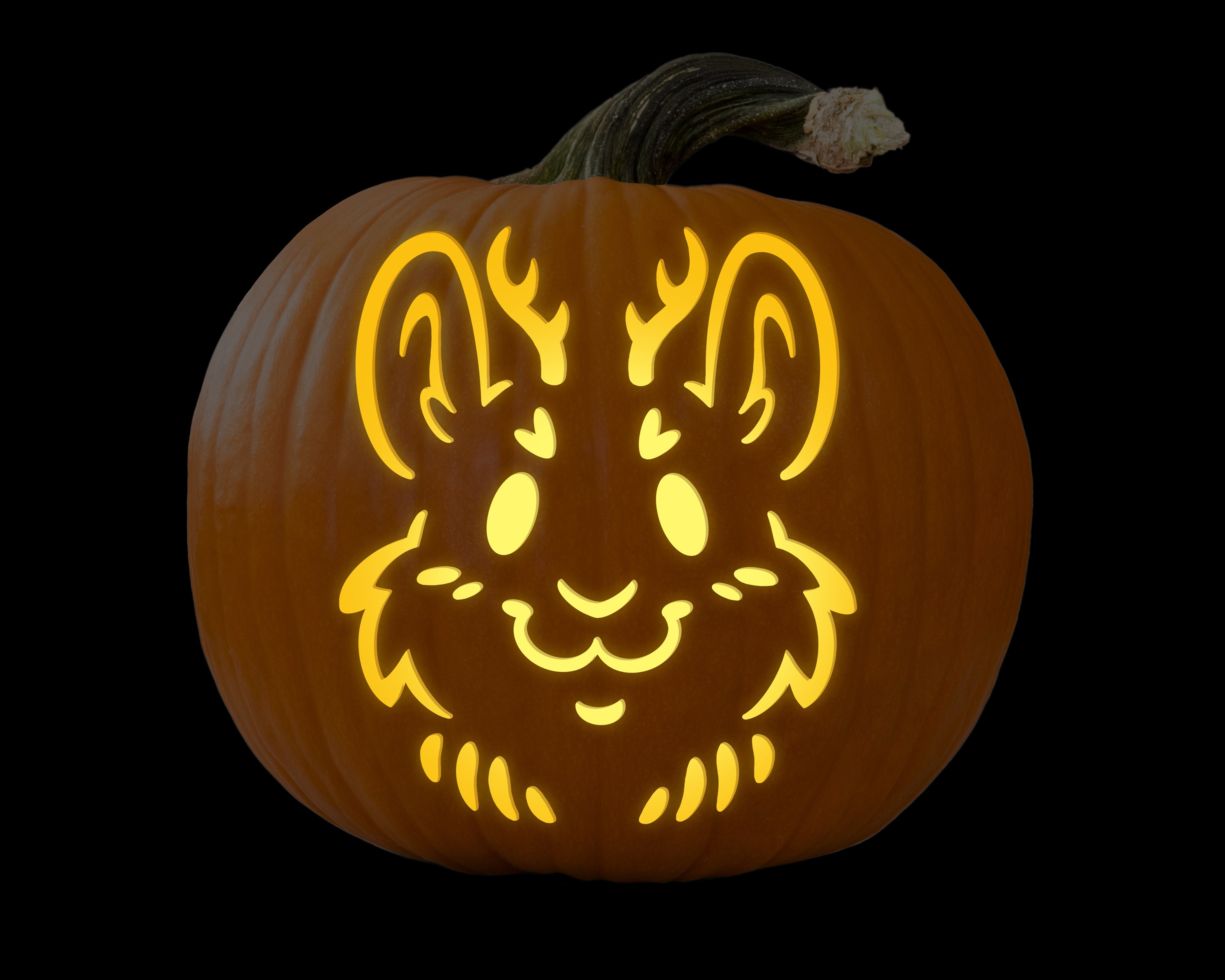 Cute Cryptid Pumpkin Carving Stencils, Printable PDF, Halloween Pumpkin ...