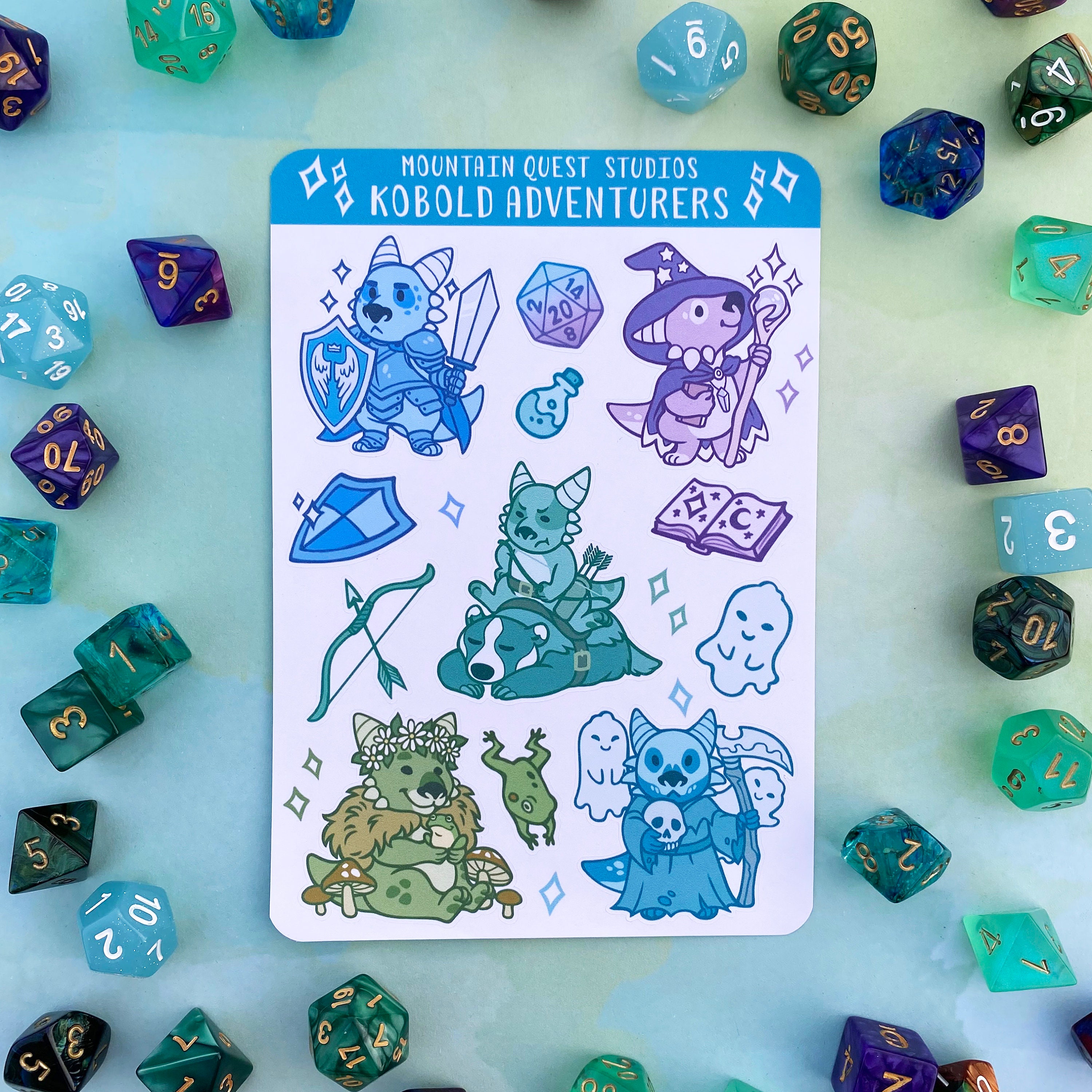 Kobold Dnd Sticker Sheet for Journaling Dnd Sticker Set - Etsy