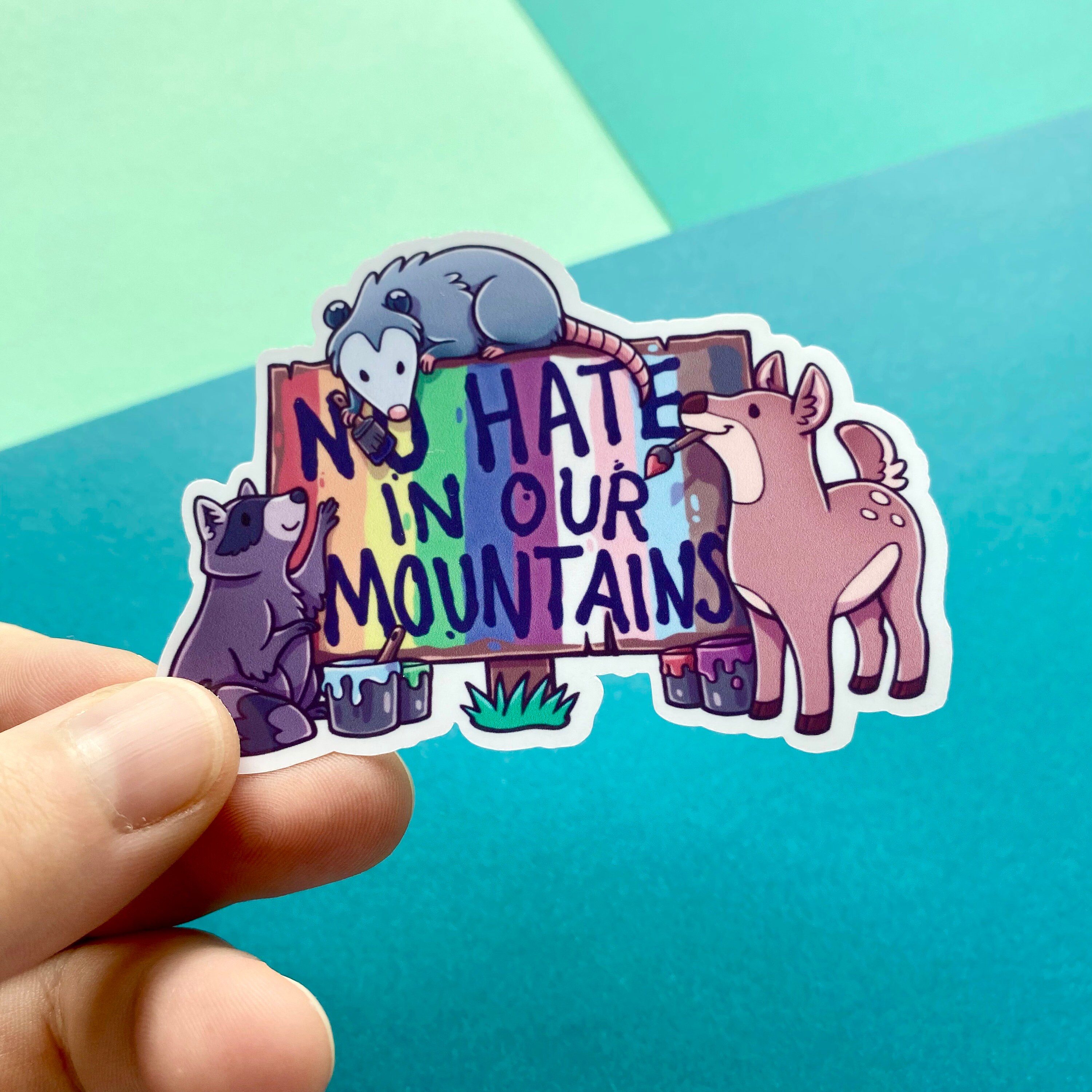 Gay Pride Sticker Southern Gay Sticker No Hate Sticker Yall - Etsy