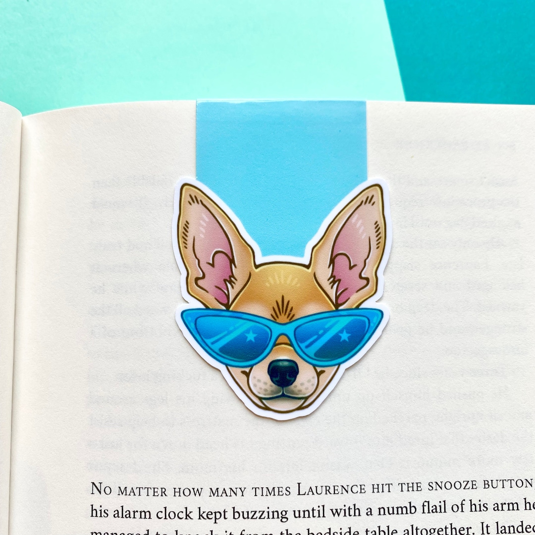 Chihuahua Bookmark, Magnetic Laminated Bookmark, Chihuahua Lover Gift ...