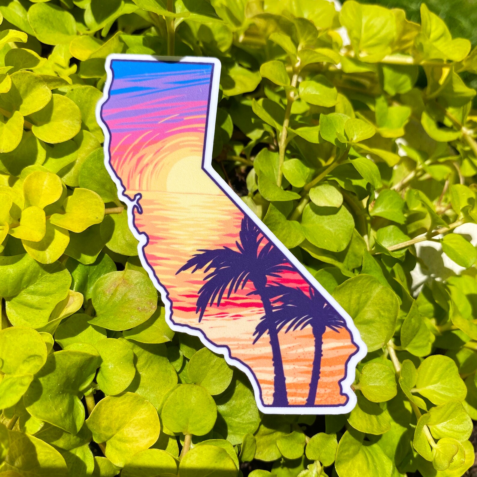 California Beach Sticker, Malibu Sticker, Sunset Beach Sticker, CA ...