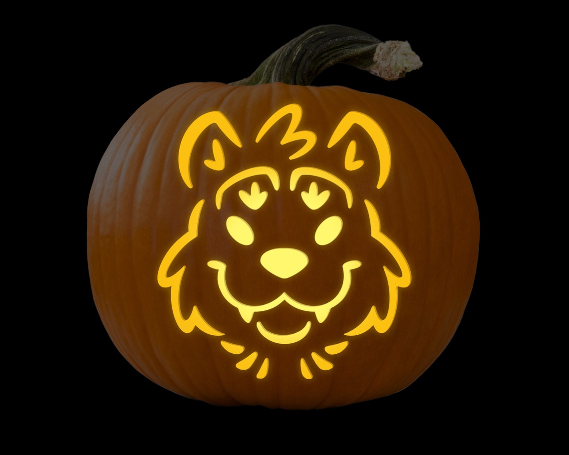 Cute Cryptid Pumpkin Carving Stencils, Printable PDF, Halloween Pumpkin ...