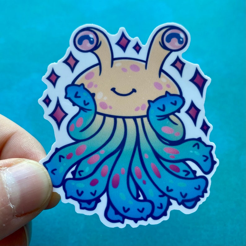 Flumph Dnd Sticker for Laptop, Dnd Monster Art, Waterproof Vinyl ...