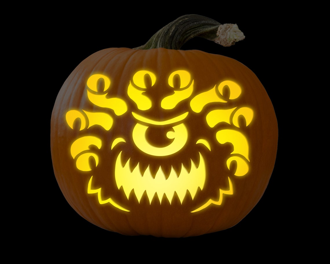 Dnd Pumpkin Carving Stencils Printable PDF Halloween Pumpkin - Etsy