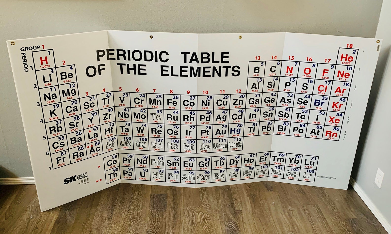 Large Periodic Table wall hanging | Etsy