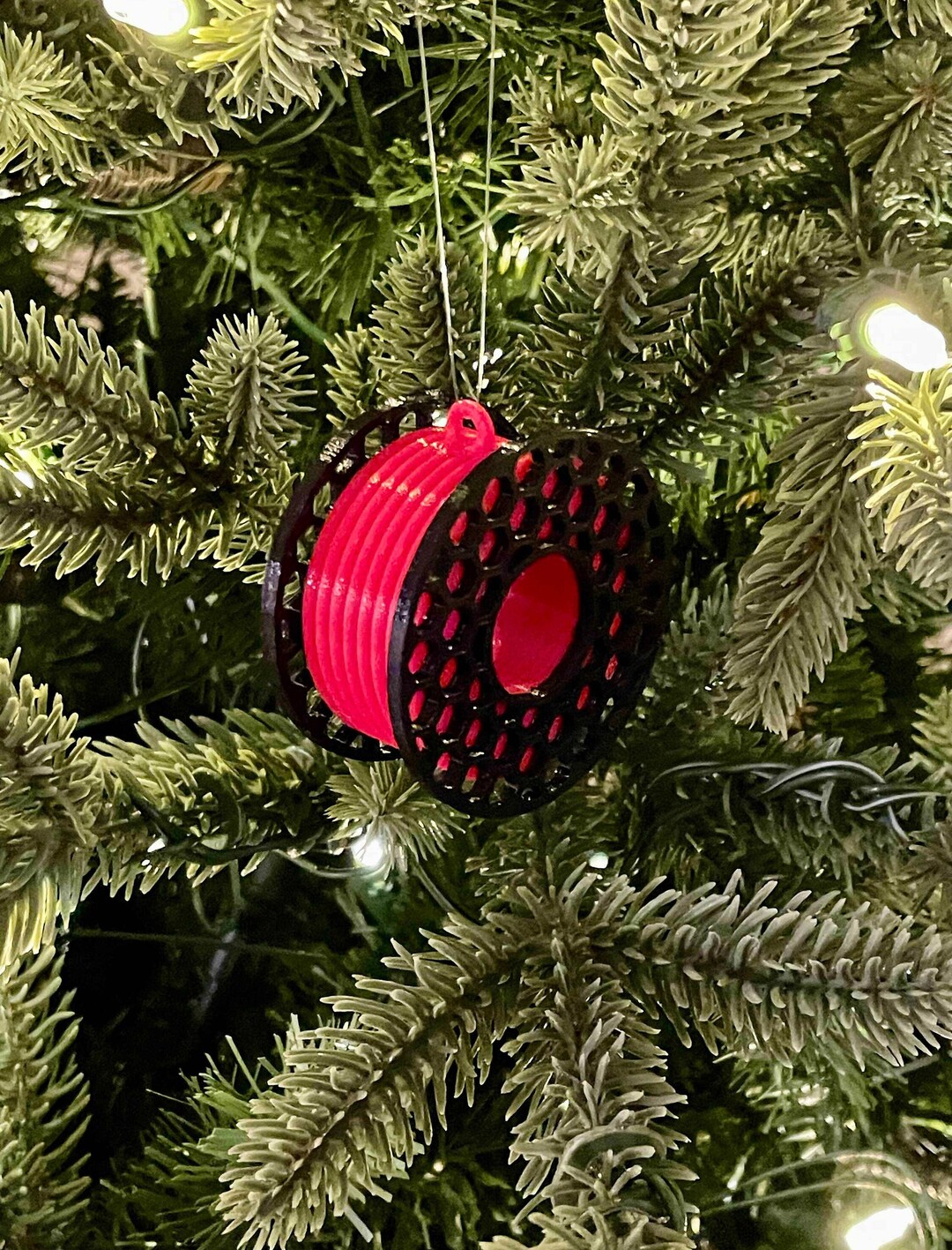 3D Filament Spool / Sewing Bobbin Christmas Tree Ornament - Etsy