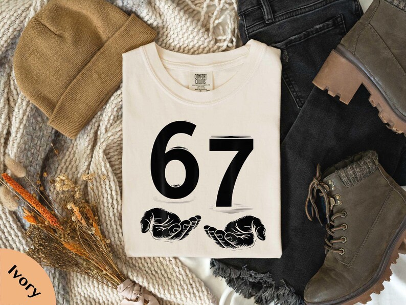 Six Seven 6 7 Meme Hands Comfort Colors® T-shirt, Viral Internet Meme ...