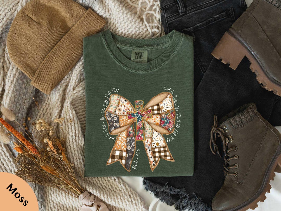 Jesus God is Within Her Coquette Comfort Colors T-shirt, She Will Not ...