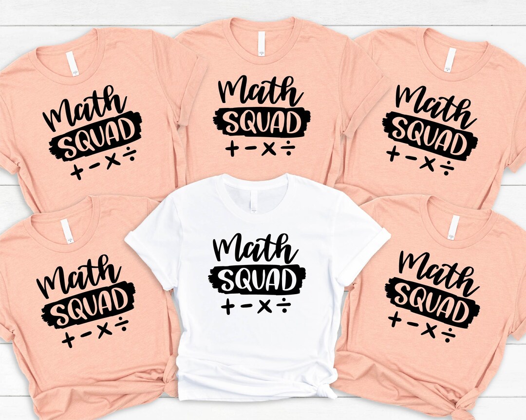 Math Squad Shirt, Math Teacher Shirt, Math Teacher Gift, Math Team ...