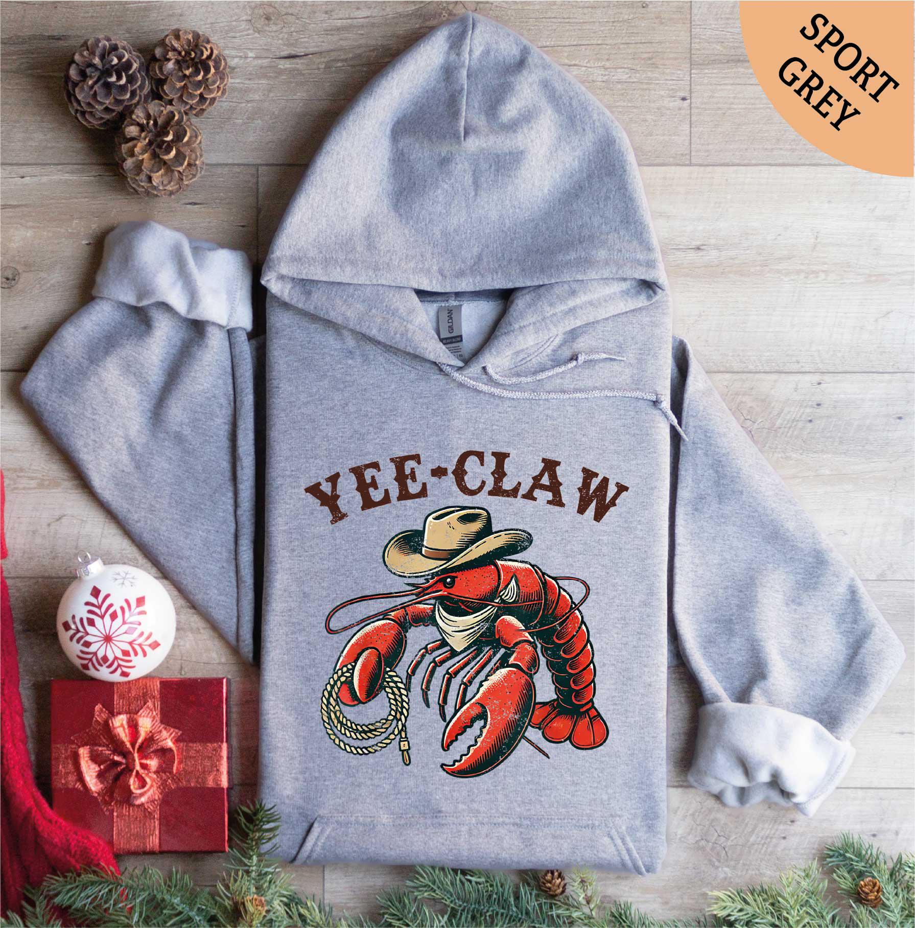 Yee Claw Crab Shirt, Cowboy Crawfish Meme Sweatshirt, Sarcastic T-shirt ...