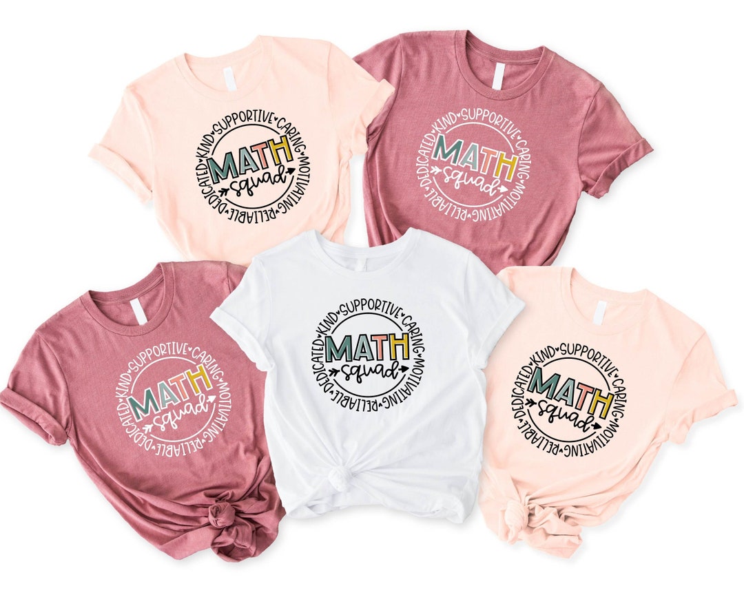 Math Squad Shirt, Math Teacher Shirt, Math Teacher Gift, Math Team ...