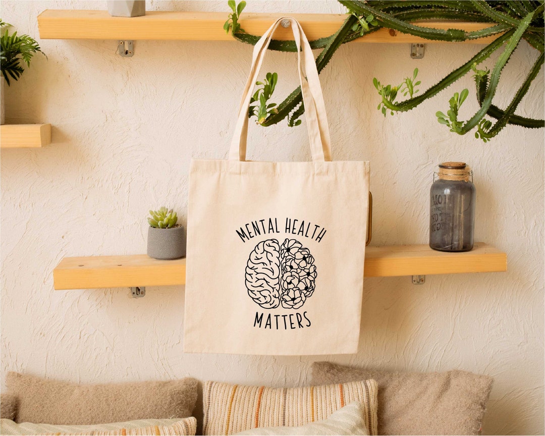 Mental Health Tote Bags, Bags for Women, Mental Health Matters Tote Bag ...