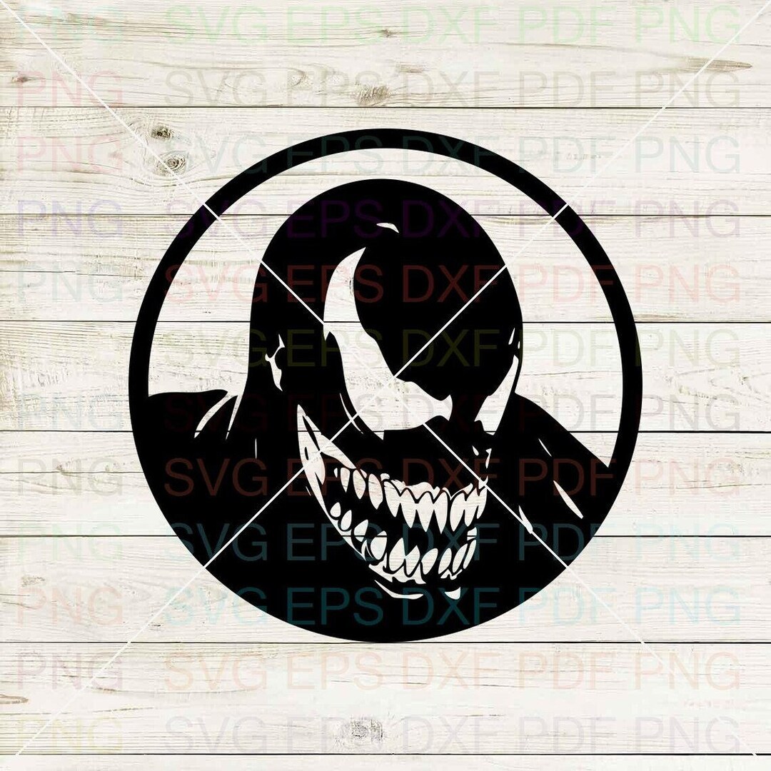 Venom_silhouette_011 Svg Dxf Eps Pdf Png, Cricut, Cutting File, Vector ...
