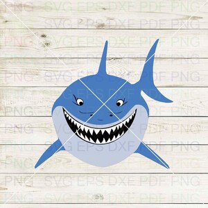 Bruce_finding_nemo_011 Svg Dxf Eps Pdf Png, Cricut, Cutting File ...