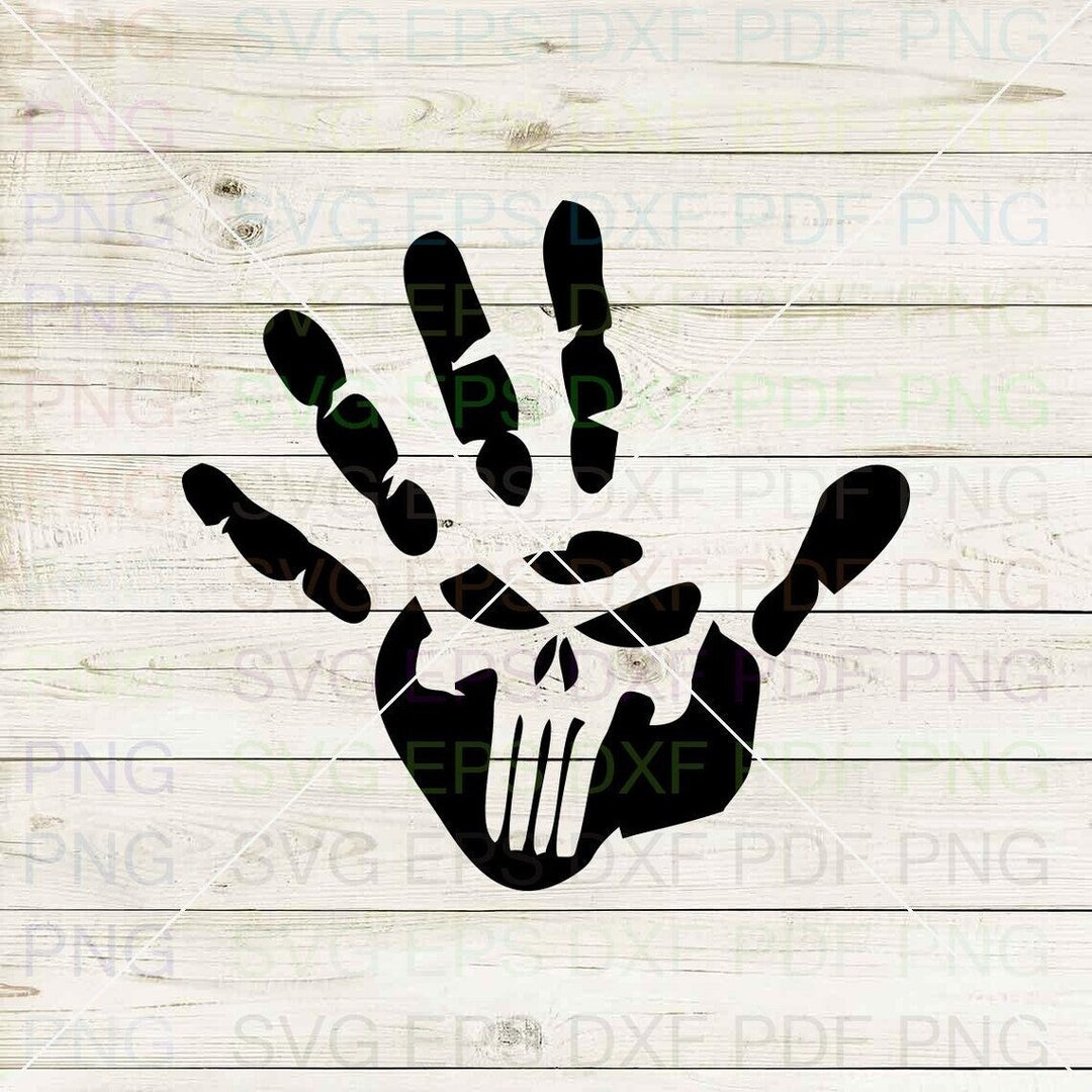 Punisher_silhouette_014 Svg Dxf Eps Pdf Png, Cricut, Cutting File ...
