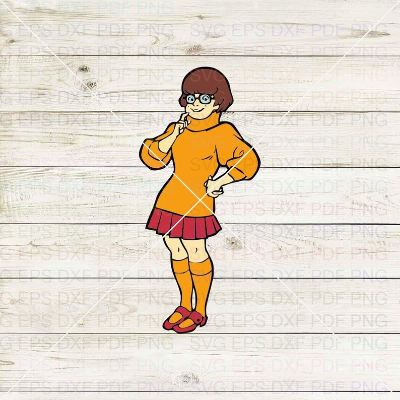 Velma_dinkley_scooby_doo_010 Svg Dxf Eps Pdf Png, Cricut, Cutting File, Vector, Clipart Instant ...