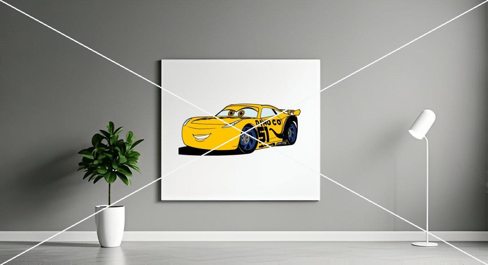 Cruz_ramirez_car_cars_015 Svg Dxf Eps Pdf Png, Cricut, Cutting File ...