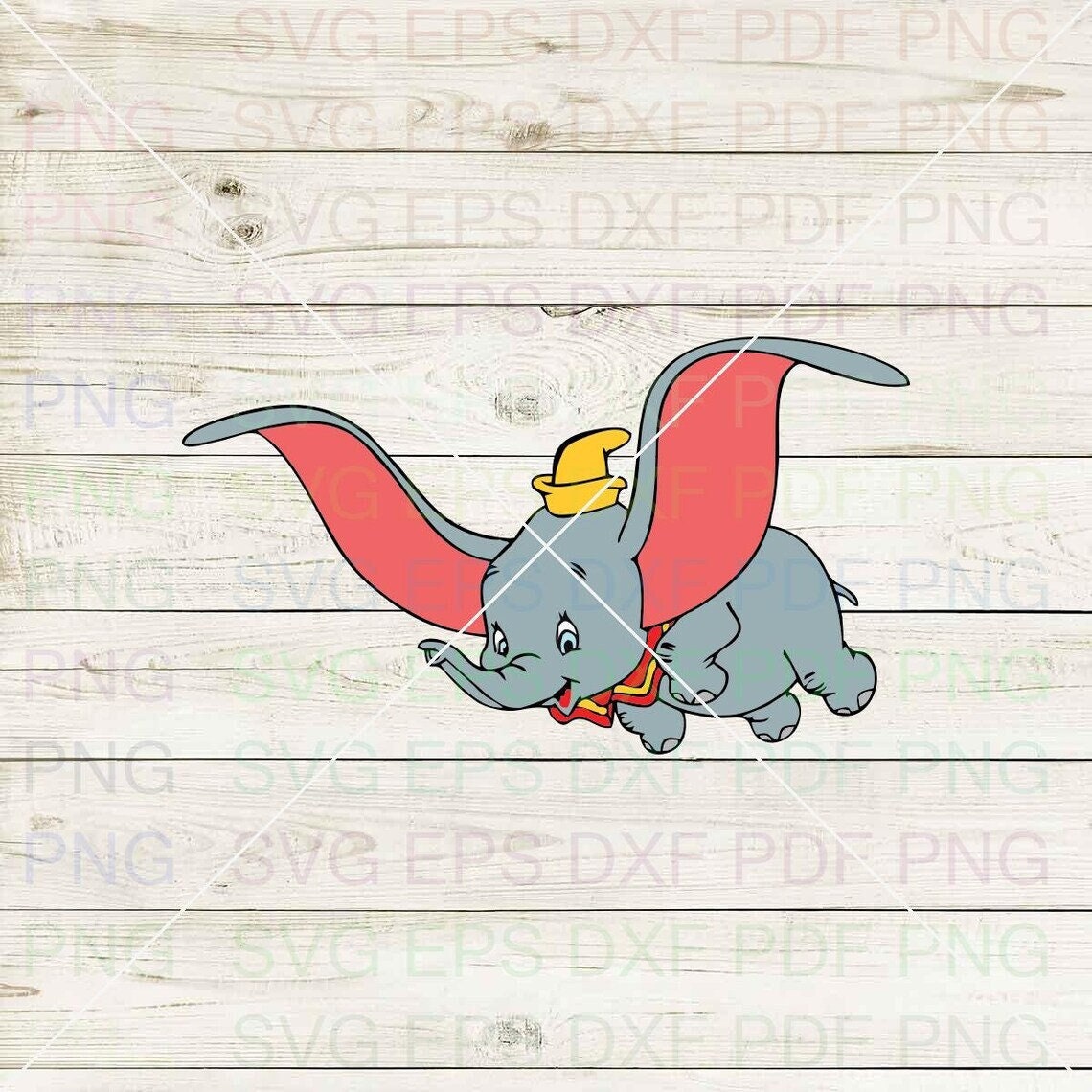 Dumbo_045 Svg Dxf Eps Pdf Png, Cricut, Cutting File, Vector, Clipart ...