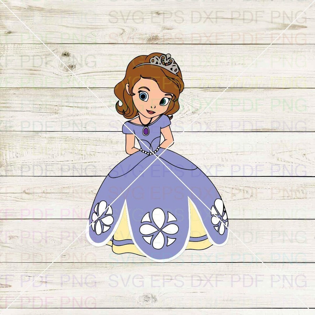 Princess_sofia_sofia_the_first_009 Svg Dxf Eps Pdf Png, Cricut, Cutting ...