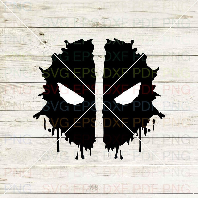 Deadpool_050 Svg Dxf Eps Pdf Png, Cricut, Cutting File, Vector, Clipart ...