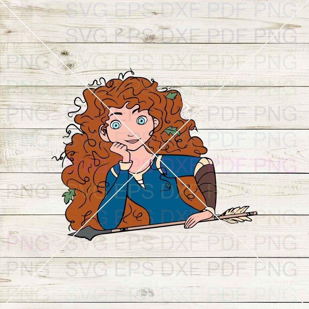 Merida_brave_003 Svg Dxf Eps Pdf Png, Cricut, Cutting File, Vector ...