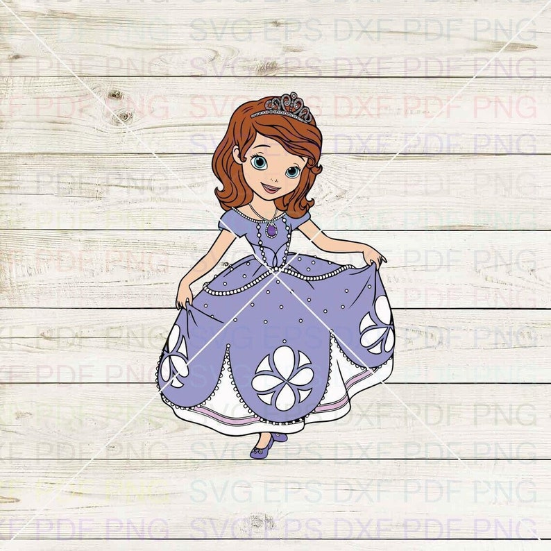 Princess_sofia_sofia_the_first_004 Svg Dxf Eps Pdf Png, Cricut, Cutting ...