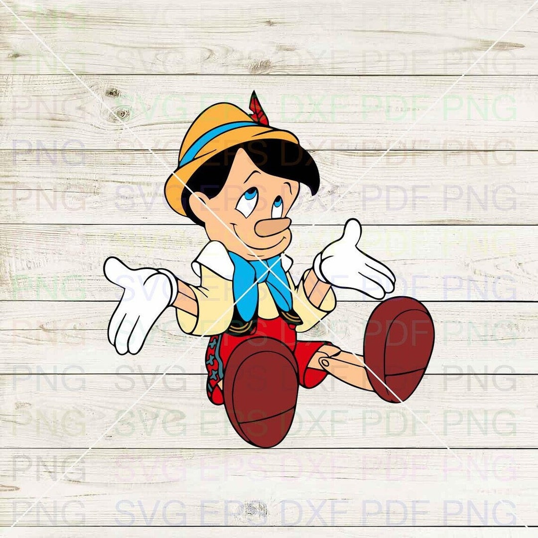 Pinocchio_002 Svg Dxf Eps Pdf Png, Cricut, Cutting File, Vector ...