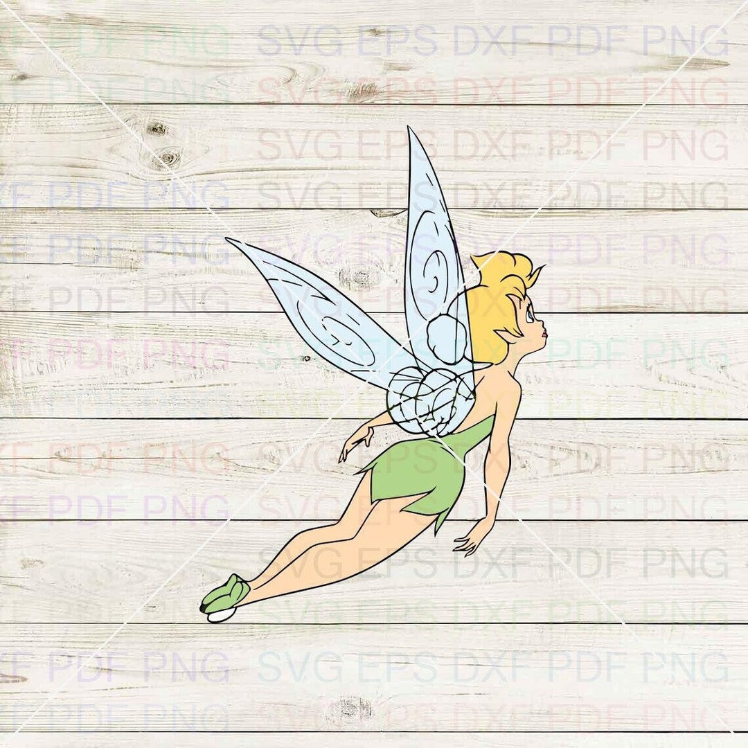 Tinker_bell_004 Svg Dxf Eps Pdf Png, Cricut, Cutting File, Vector ...