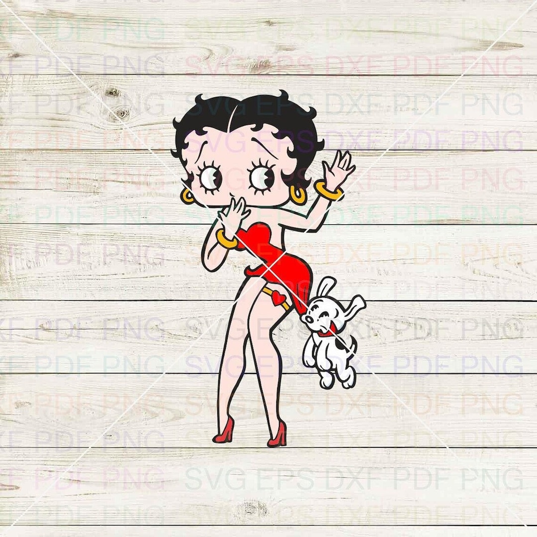 Betty_boop_011 Svg Dxf Eps Pdf Png, Cricut, Cutting File, Vector ...