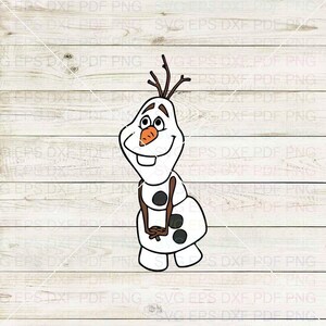 Olaf_frozen_010 Svg Dxf Eps Pdf Png, Cricut, Cutting File, Vector ...