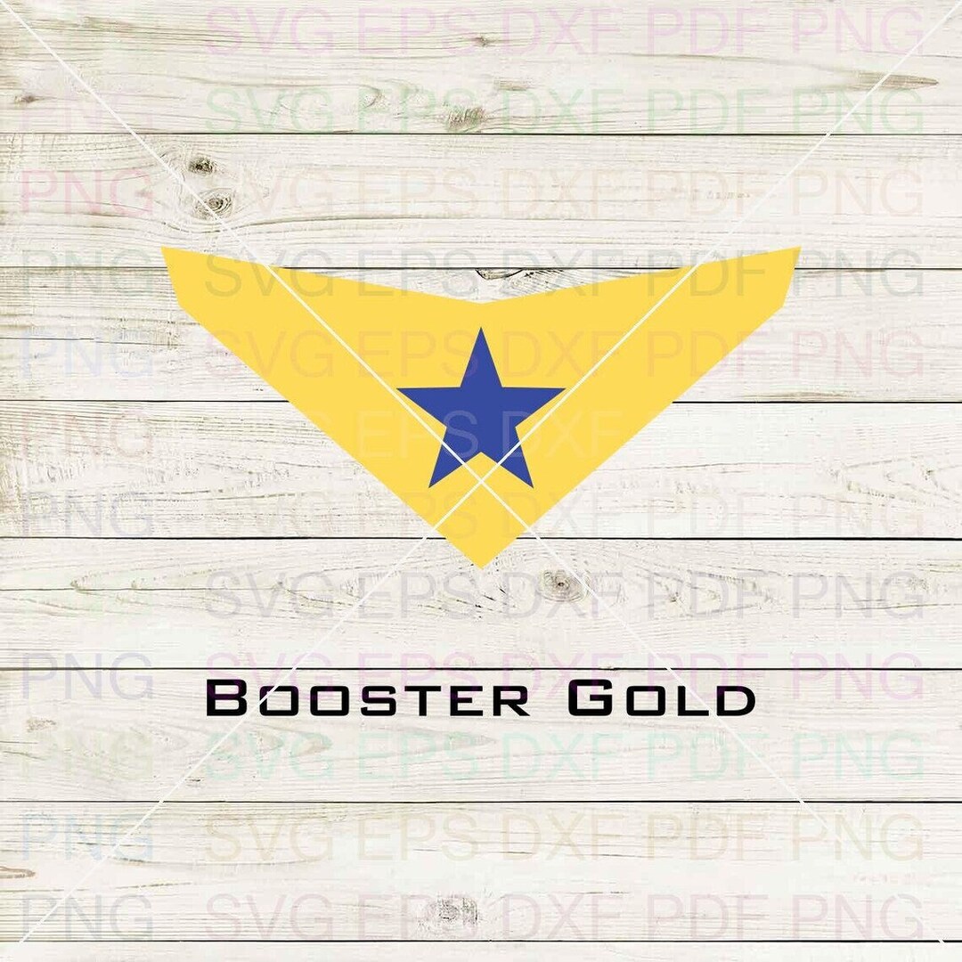 Booster_gold Svg Dxf Eps Pdf Png, Cricut, Cutting File, Vector, Clipart ...