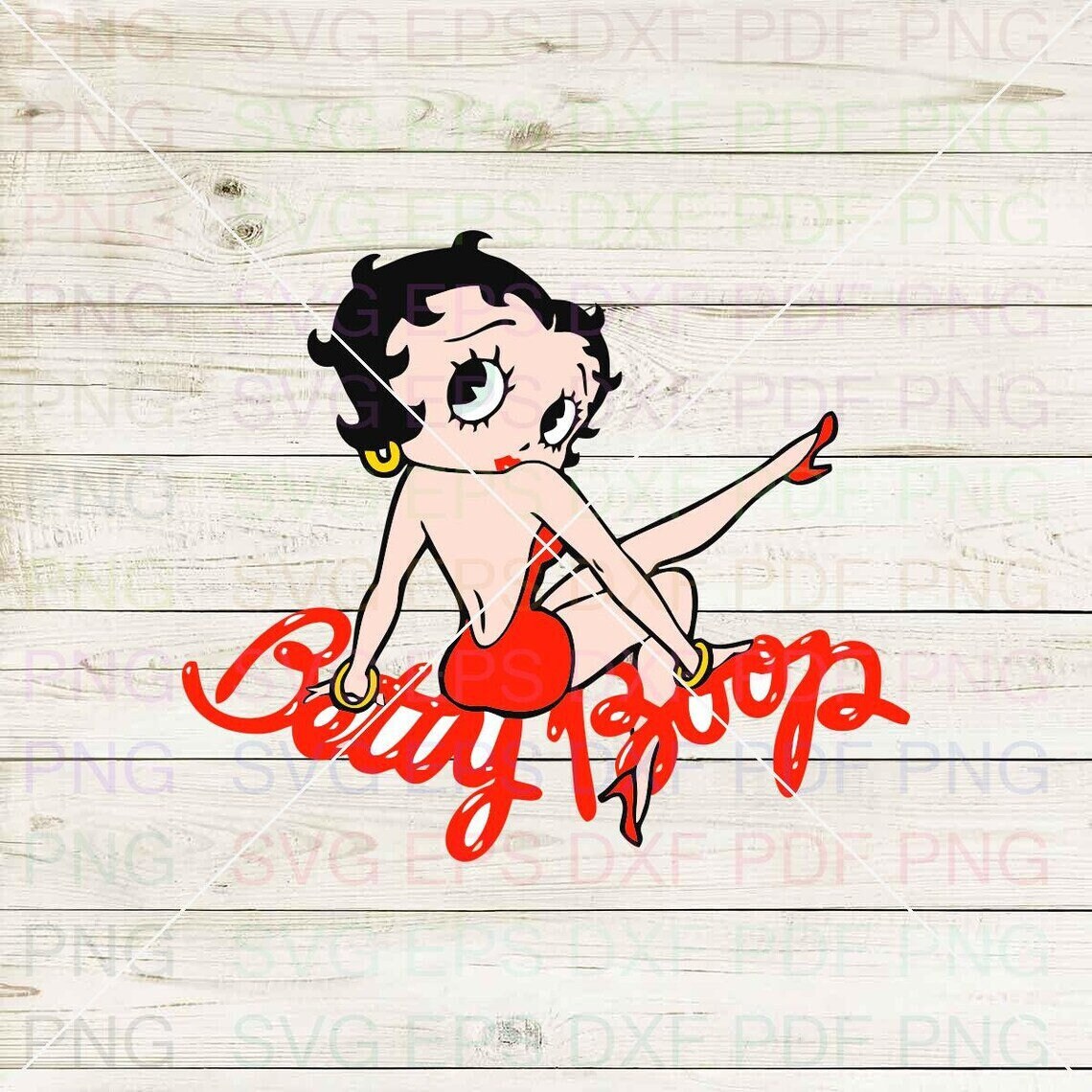Betty_boop_009 Svg Dxf Eps Pdf Png, Cricut, Cutting File, Vector ...