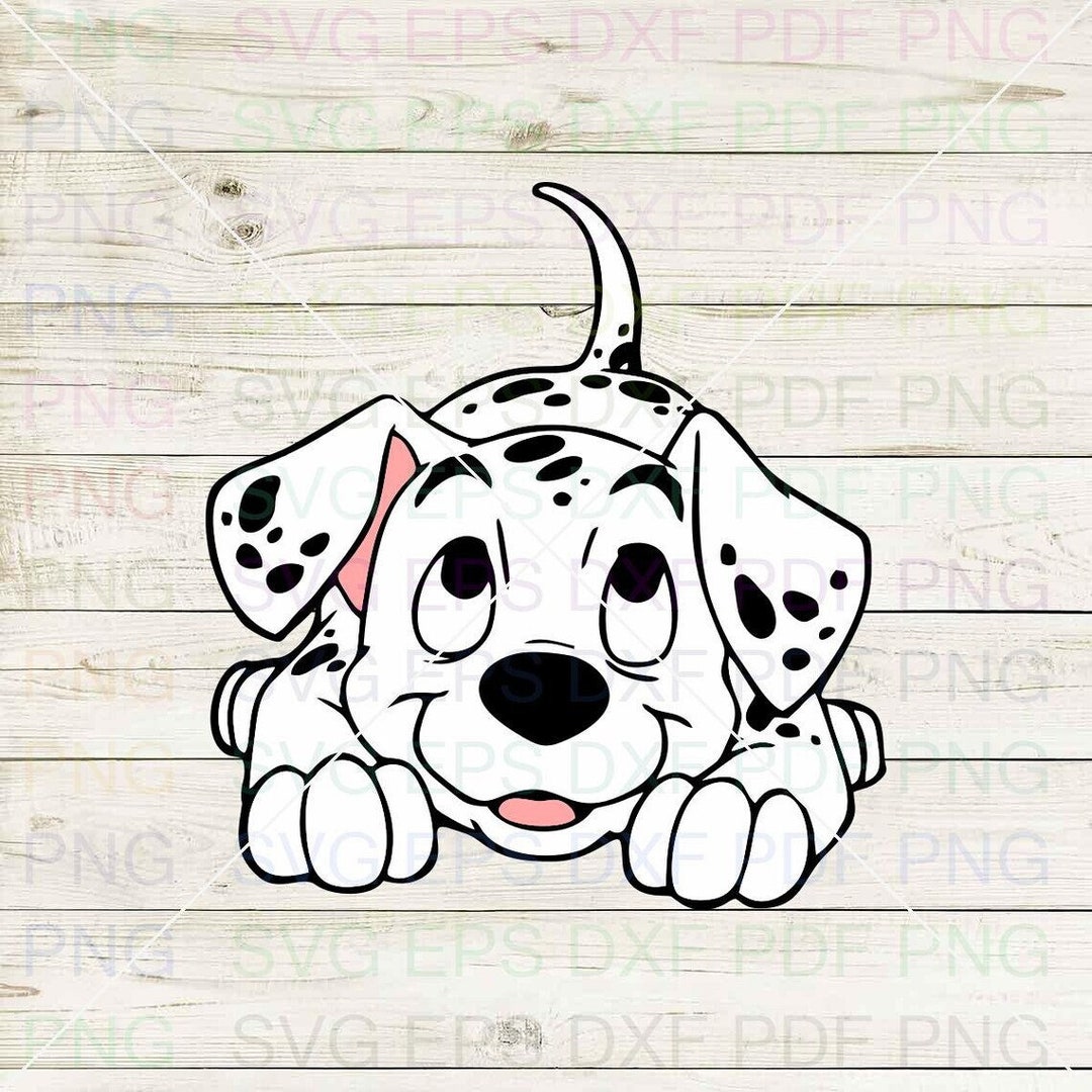 Cute_puppy_puppies_101_dalmatians_017 Svg Dxf Eps Pdf Png, Cricut, Cutting File, Vector, Clipart ...