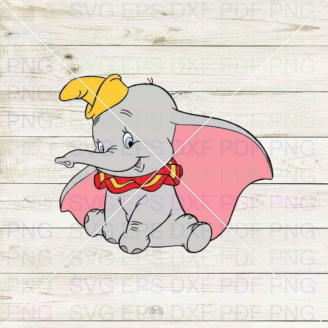 Dumbo_017 Svg Dxf Eps Pdf Png, Cricut, Cutting File, Vector, Clipart ...