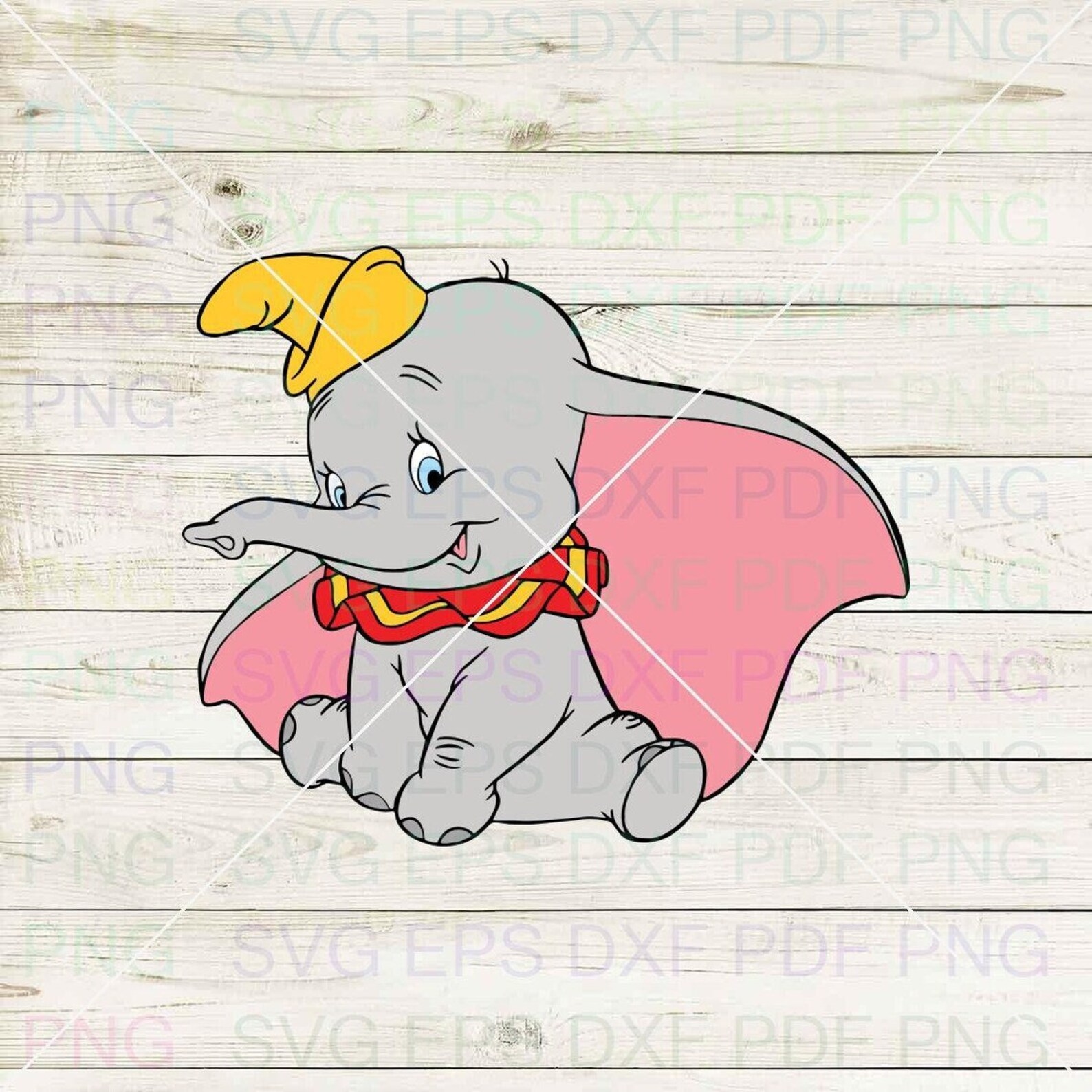 Dumbo_017 Svg Dxf Eps Pdf Png, Cricut, Cutting File, Vector, Clipart ...