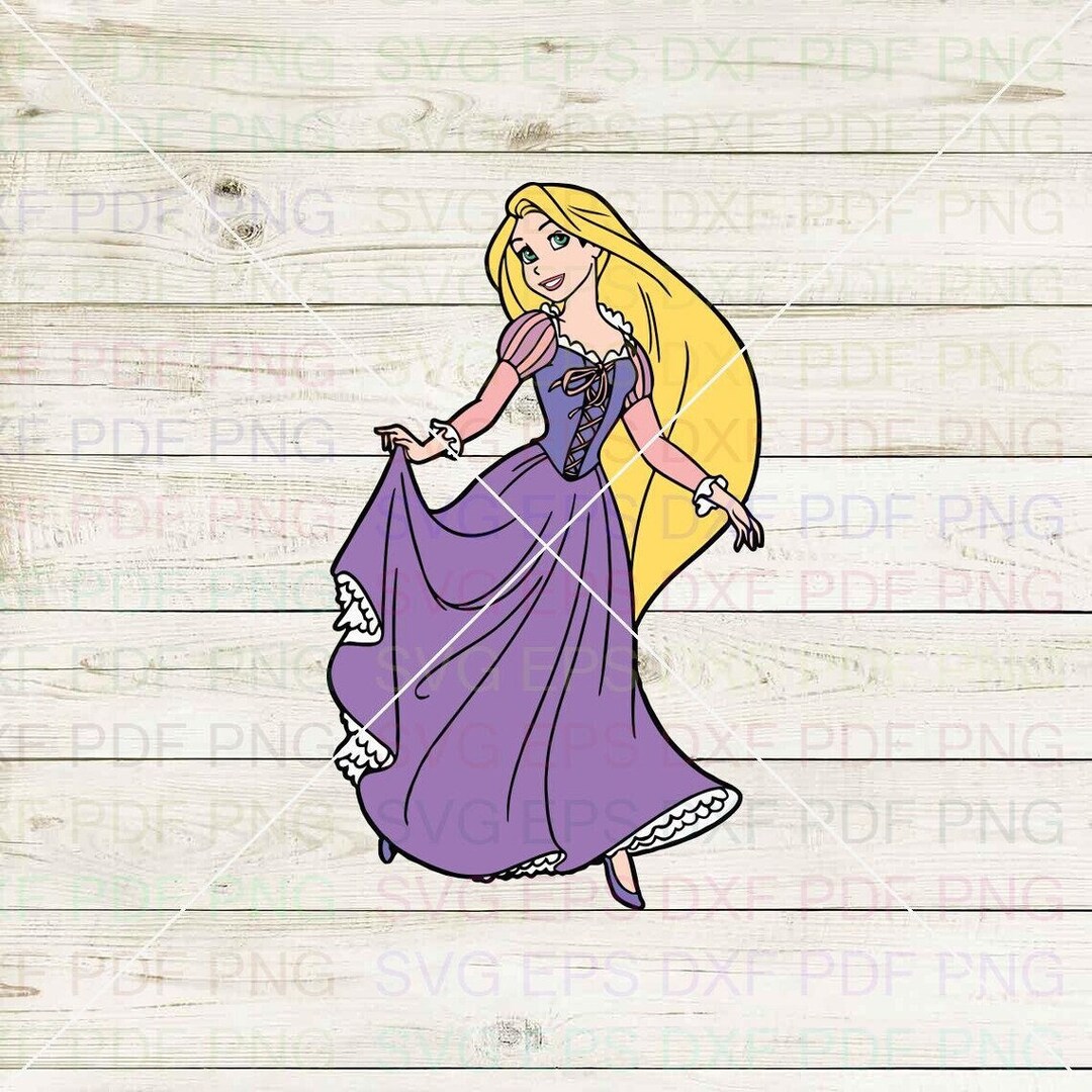 Rapunzel_tangled_001 Svg Dxf Eps Pdf Png, Cricut, Cutting File, Vector ...