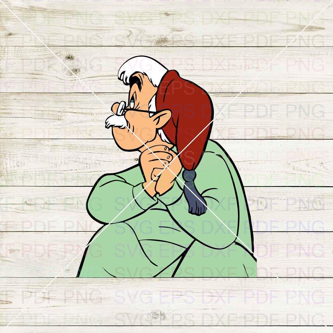Geppetto_pinocchio_011 Svg Dxf Eps Pdf Png, Cricut, Cutting File ...