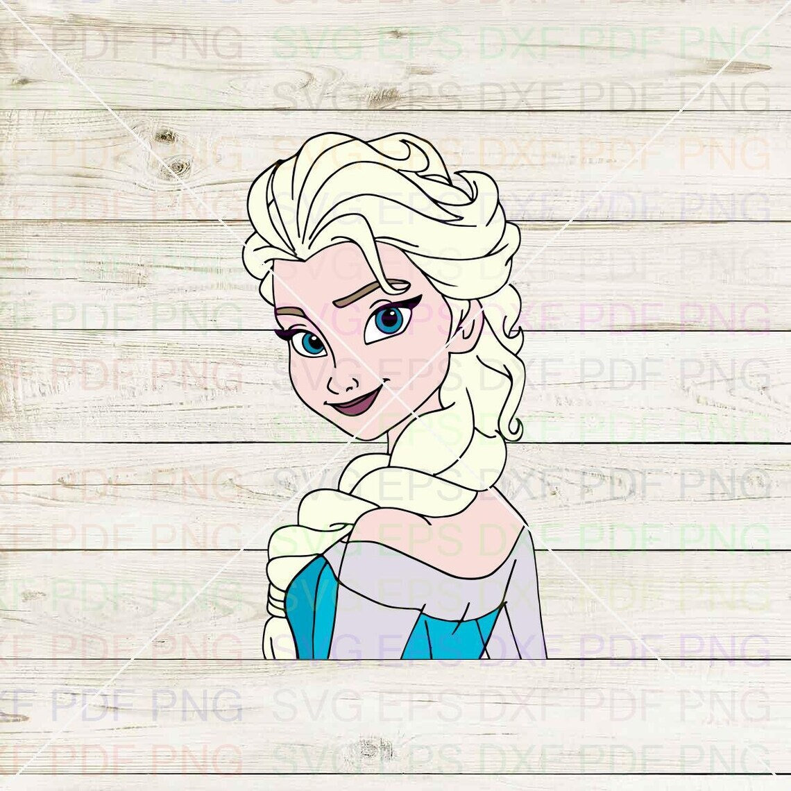 Elsa_frozen_001 Svg Dxf Eps Pdf Png, Cricut, Cutting File, Vector ...