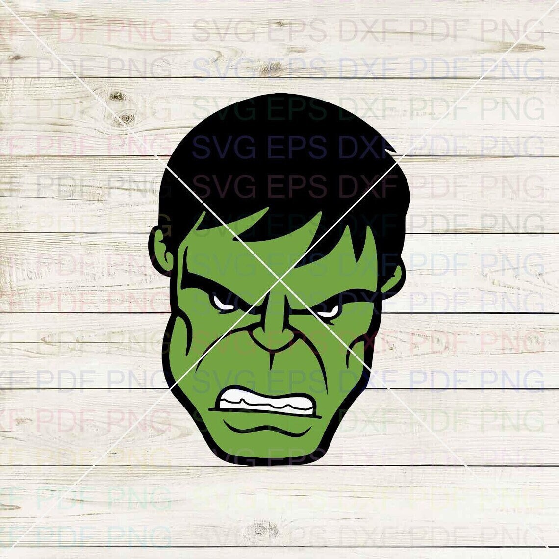 Hulk_hand_face_silhouette_023 Svg Dxf Eps Pdf Png, Cricut, Cutting File ...