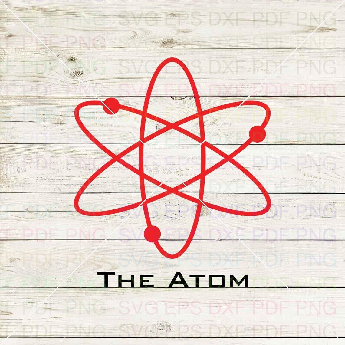 The_atom Svg Dxf Eps Pdf Png, Cricut, Cutting File, Vector, Clipart ...