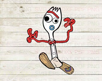 Forky_toy_story_face Svg Dxf Eps Pdf Png, Cricut, Cutting File, Vector ...