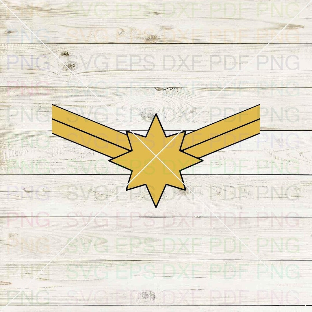 Captain_marvel_silhouette_031 Svg Dxf Eps Pdf Png, Cricut, Cutting File ...