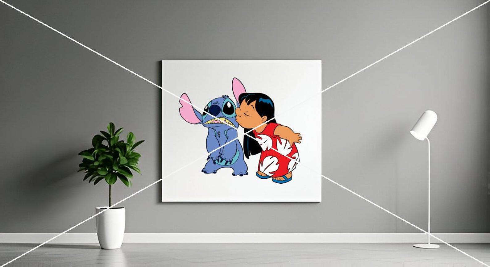 Lilo_kissing_stitch_lilo_and_stitch_034 Svg Dxf Eps Pdf Png, Cricut ...