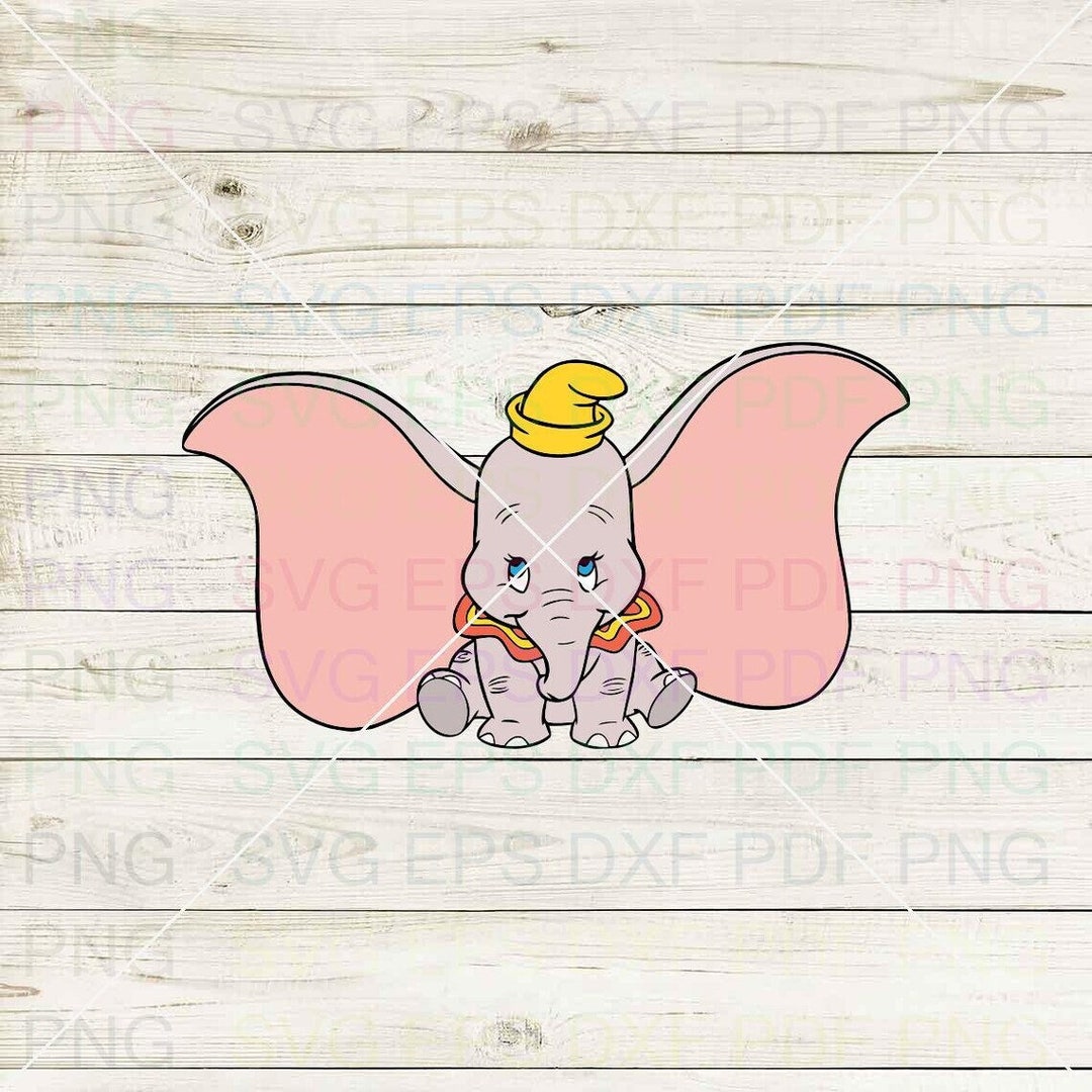 Dumbo_034 Svg Dxf Eps Pdf Png, Cricut, Cutting File, Vector, Clipart ...