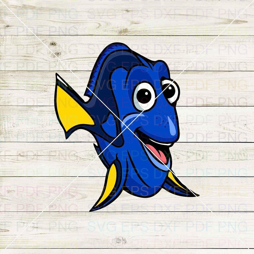 Dory_finding_nemo_021 Svg Dxf Eps Pdf Png, Cricut, Cutting File, Vector ...