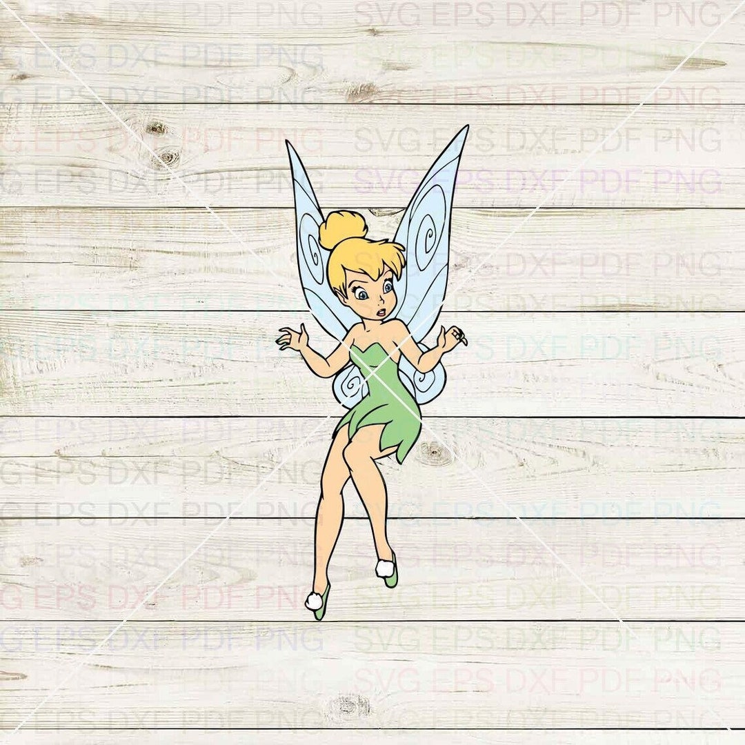 Tinker_bell_008 Svg Dxf Eps Pdf Png, Cricut, Cutting File, Vector ...
