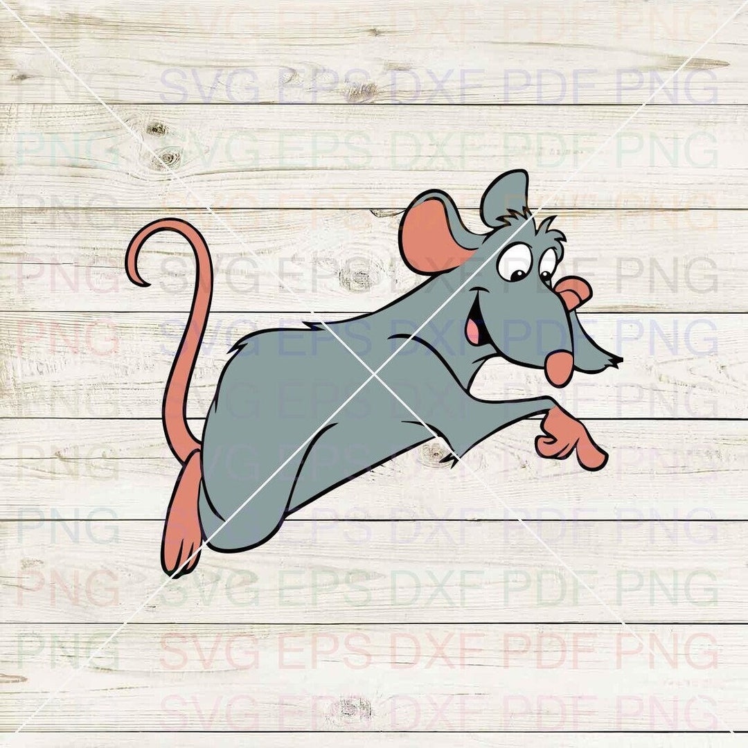 Mouse_remy_ratatouille_001 Svg Dxf Eps Pdf Png, Cricut, Cutting File ...
