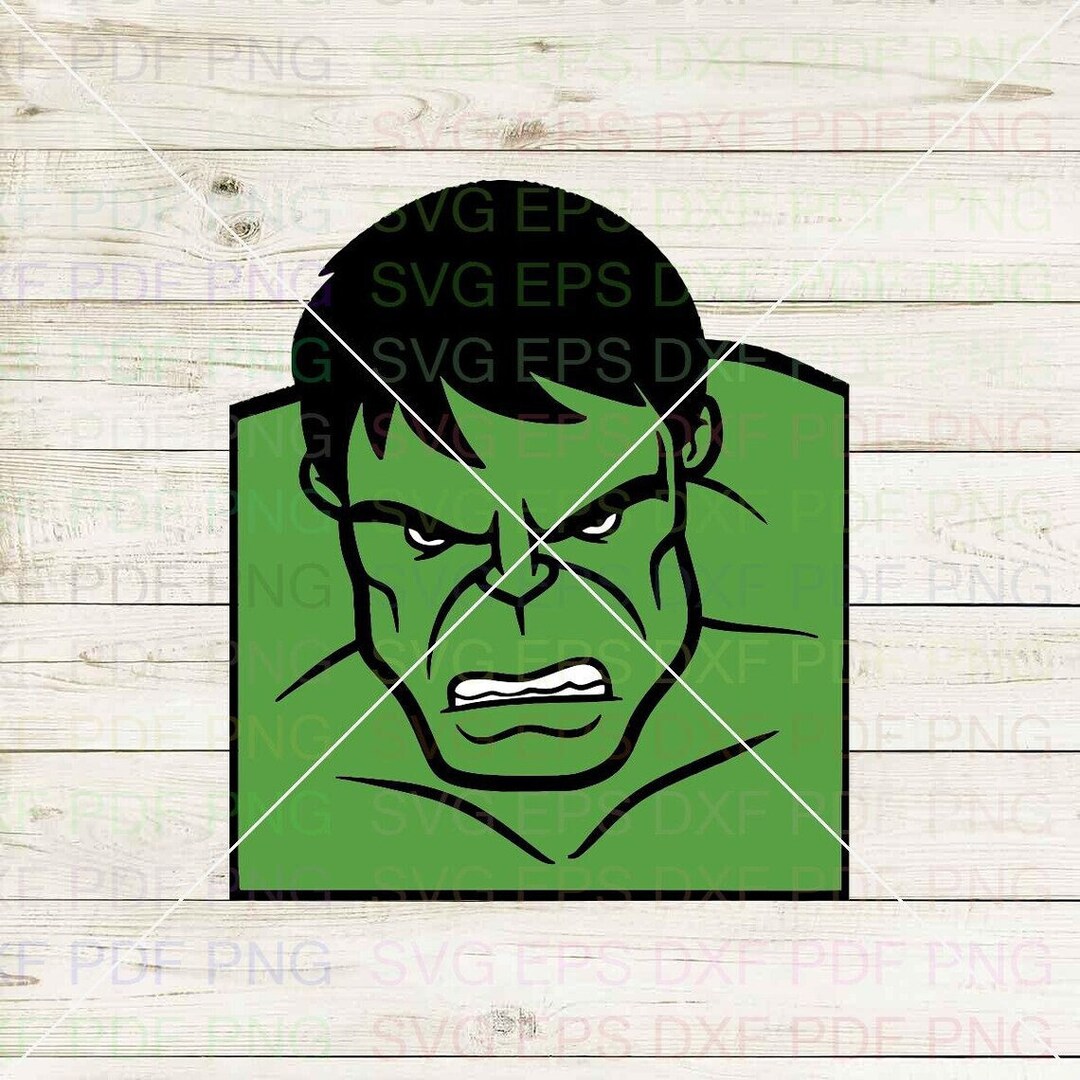 Hulk_hand_face_silhouette_007 Svg Dxf Eps Pdf Png, Cricut, Cutting File ...